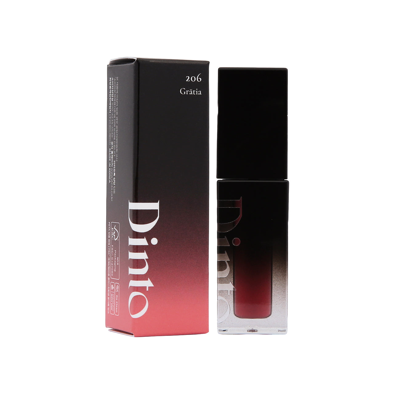 Dinto Vegan Glowy Lip Tint #206 Gratia 1pc – Sasa Global eShop