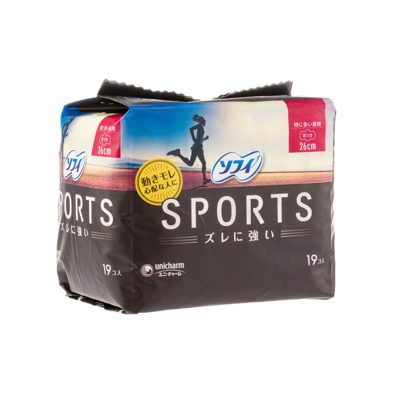 Unicharm Sofy Sports Day Napkins 26cm 19 PCS – Sasa Global eShop