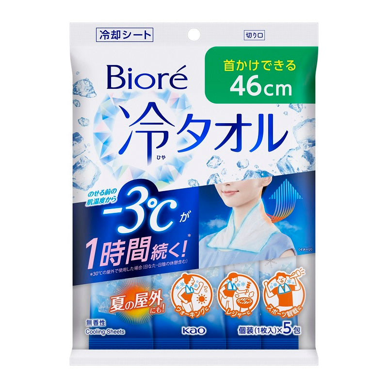Biore Ice Cold Body Sheet Towe Unscented 5pcs – Sasa Global eShop