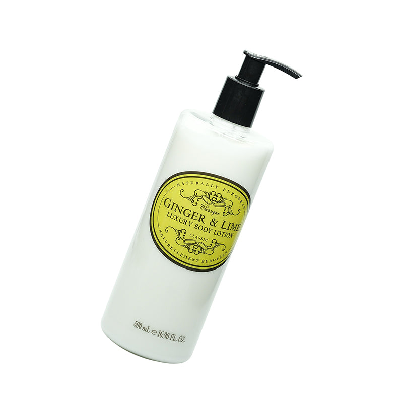 Naturally European Ginger & Lime Luxury Body Lotion Eco-Friendly Boxle