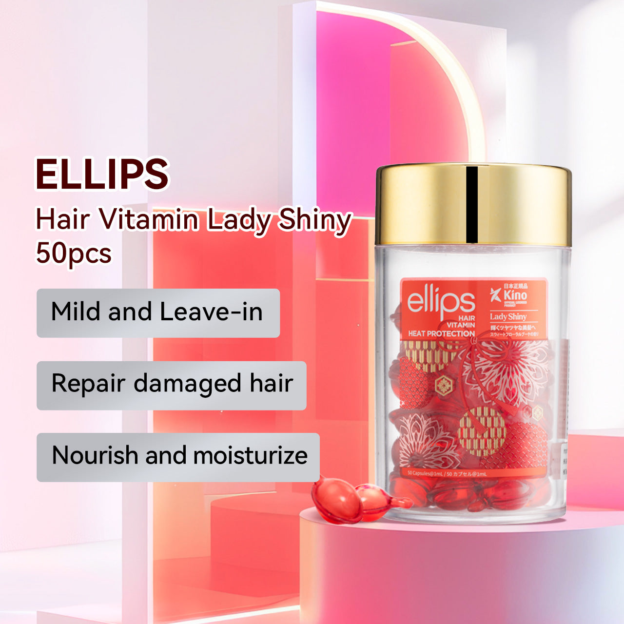 Ellips Hair Vitamin Lady Shiny 1ML X 50 Capsules – Sasa Global eShop