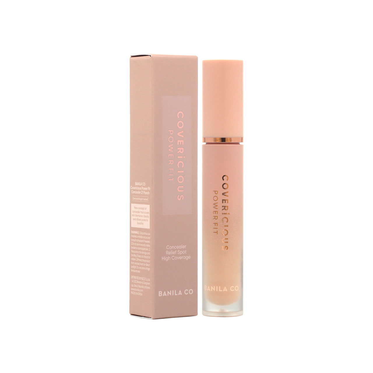 Banila Co Covericious Power Fit Concealer #21 Peach 5.5g | Sasa Global ...