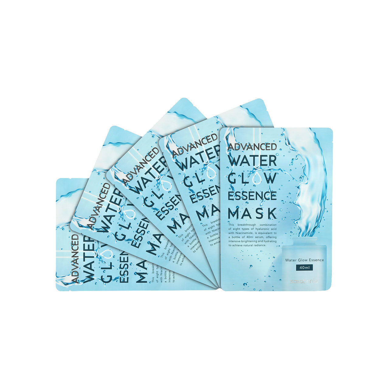 Sasatinnie Advanced Water Glow Essence Mask - 3rd 5pcs