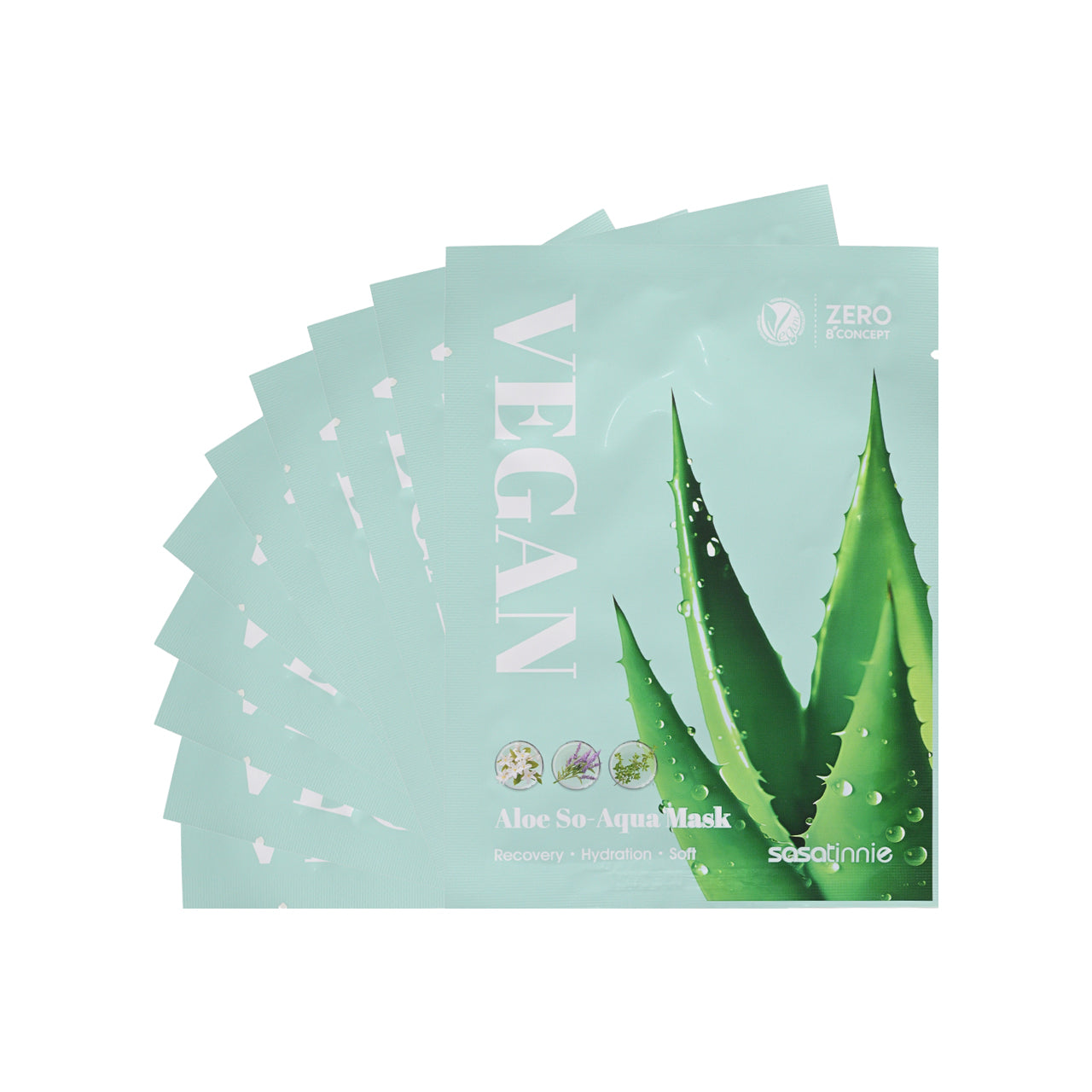 Sasatinnie Aloe So-Aqua Mask 10pcs | Sasa Global eshop