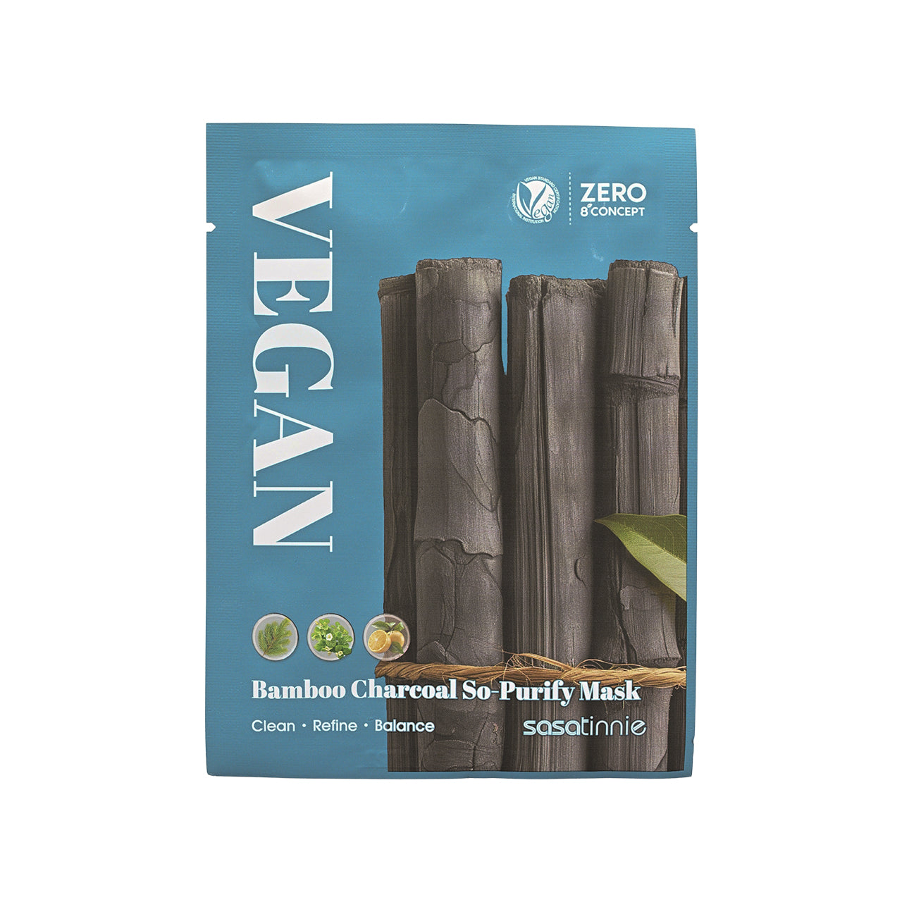 Sasatinnie Bamboo Charcoal So-Purify Mask 10pcs | Sasa Global eshop ...