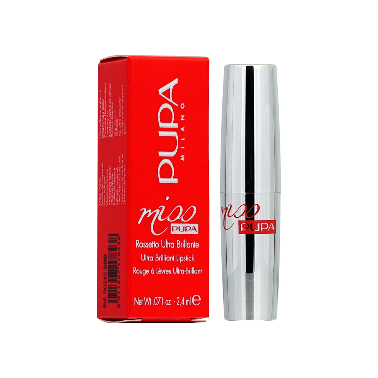 Pupa Miss Pupa Lipstick #500 Love Pearly Red 2.4ml | Sasa Global – Sasa ...