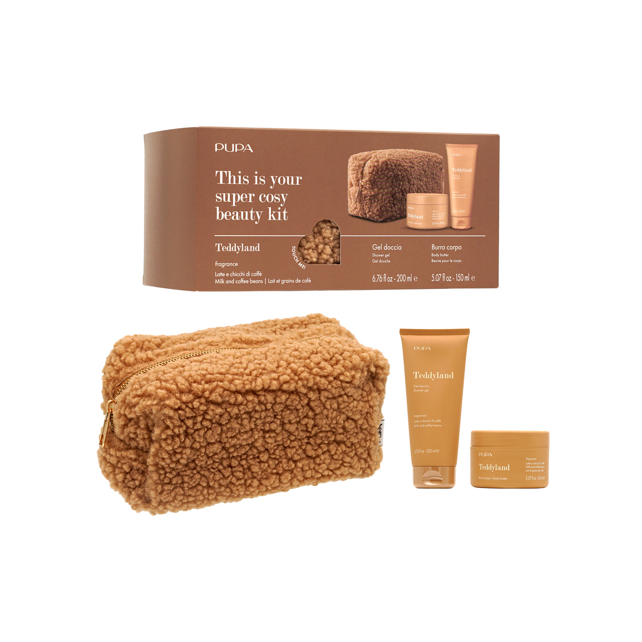 Pupa Teddyland Kit - Milk and coffee beans 3pcs | Sasa Global eshop ...