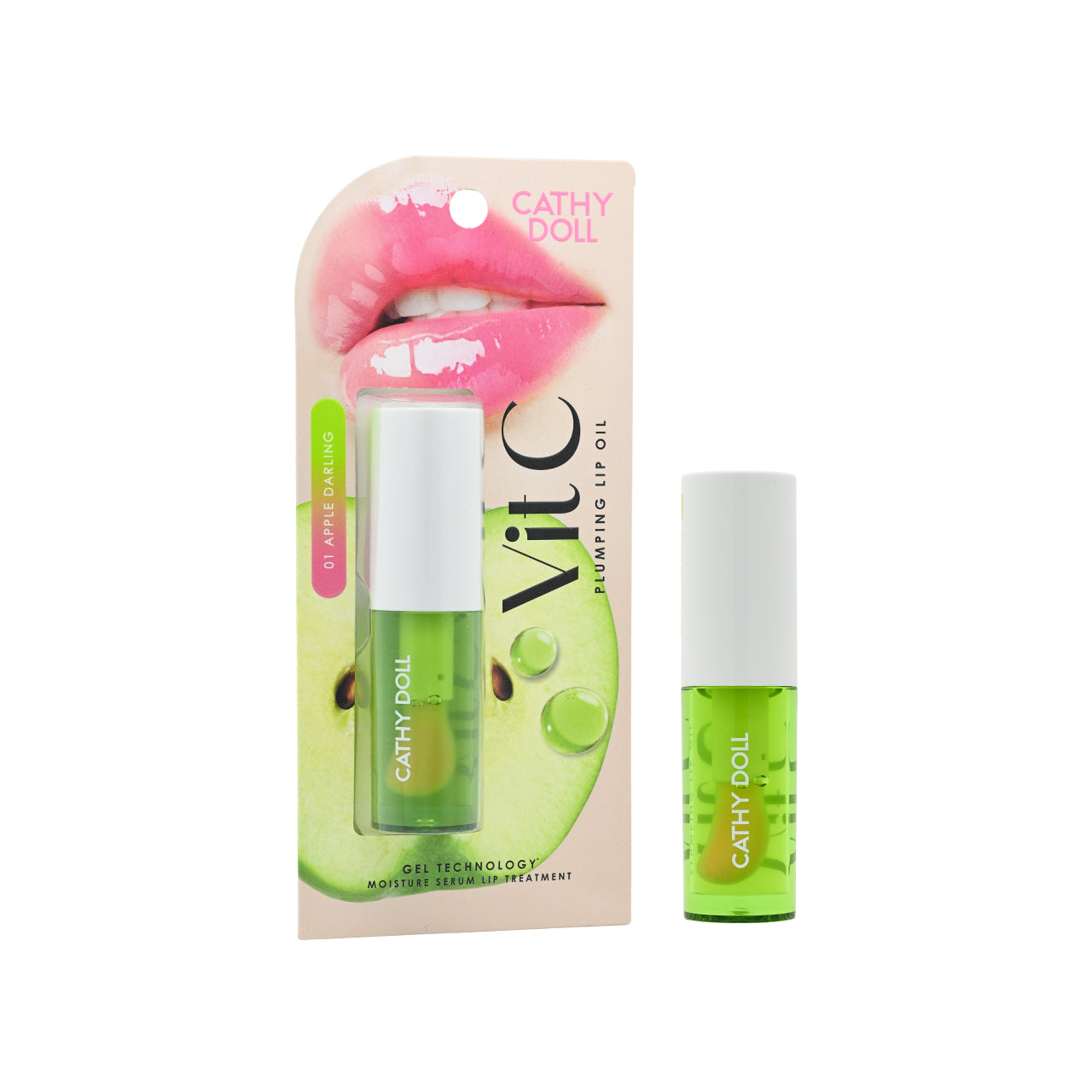 Cathy Doll Vit C Plumping Lip Oil #01 Apple Darling 2.4g | Sasa Global ...