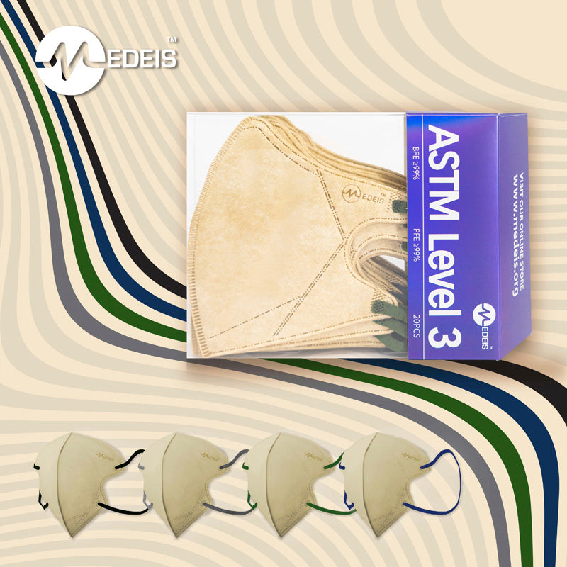 Medeis 3D Disposable Medical Mask - Beige 20PCS – Sasa Global eShop