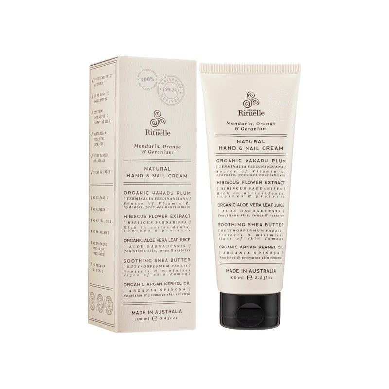 Urban Rituelle Mandarin, Orange & Geranium Natural Hand & Nail Cream 1 ...