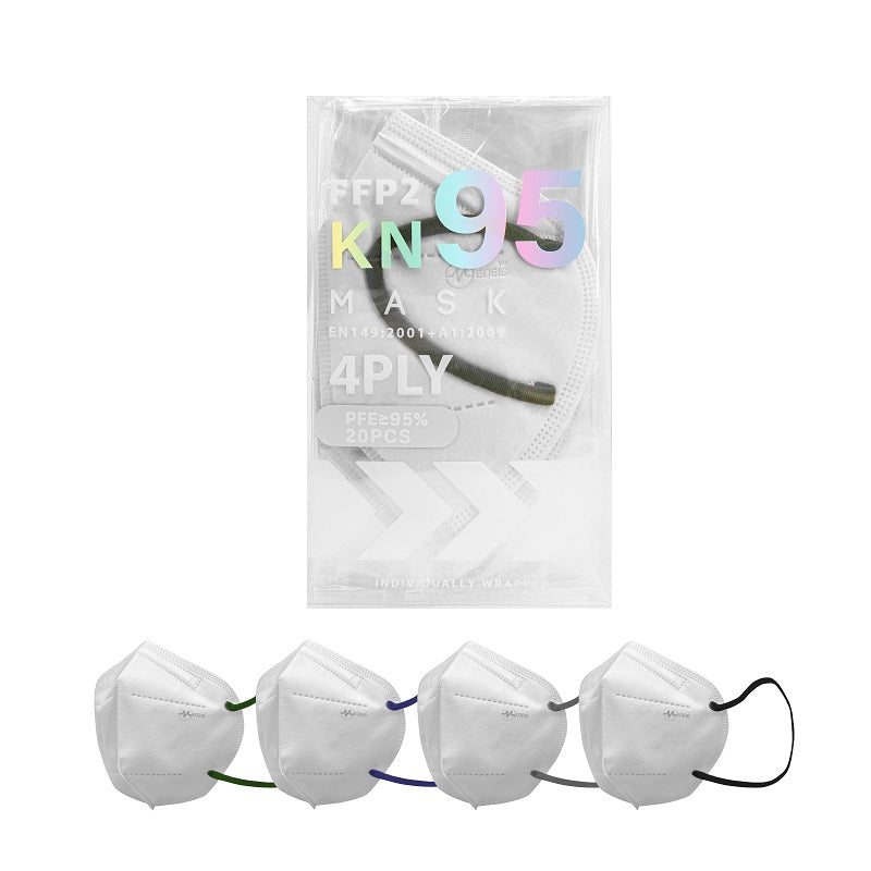 Medeis Kn95/Ffp2 4-Ply Protective Mask White 20PCS – Sasa Global eShop