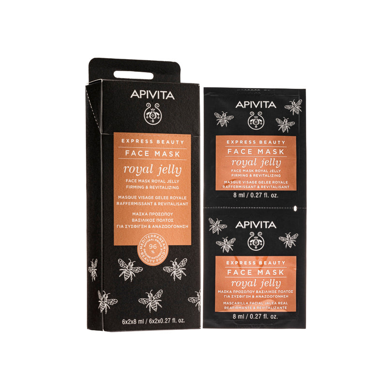Apivita Royal Jelly Firming & Revitalizing Face Mask 12PCS – Sasa ...